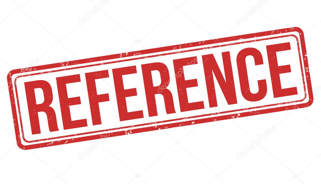 Reference Grunge Rubber Stamp White Background Vector Illustration ...