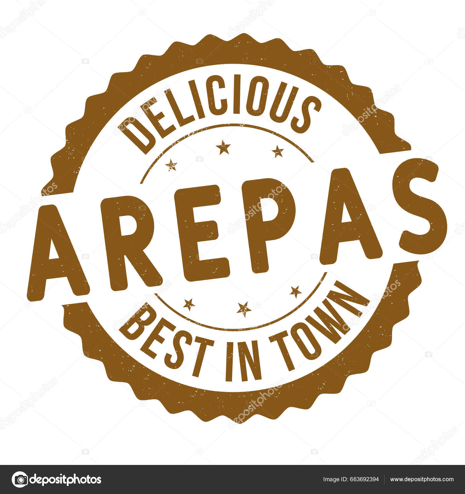 Arepas Grunge Rubber Stamp White Background Vector Illustration Stock ...