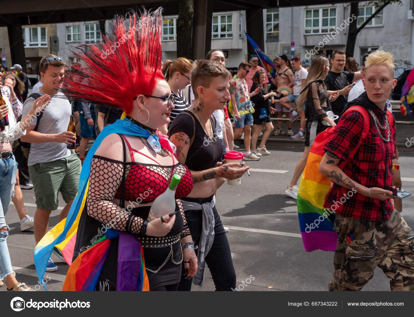 Berlin Germany July 2023 Berlin Pride Celebration Also Known ...