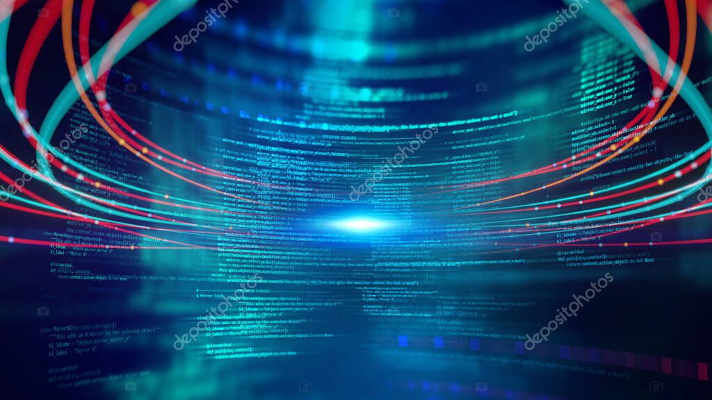 Programación de código abstracto tecnología de fondo de desarrollador ...