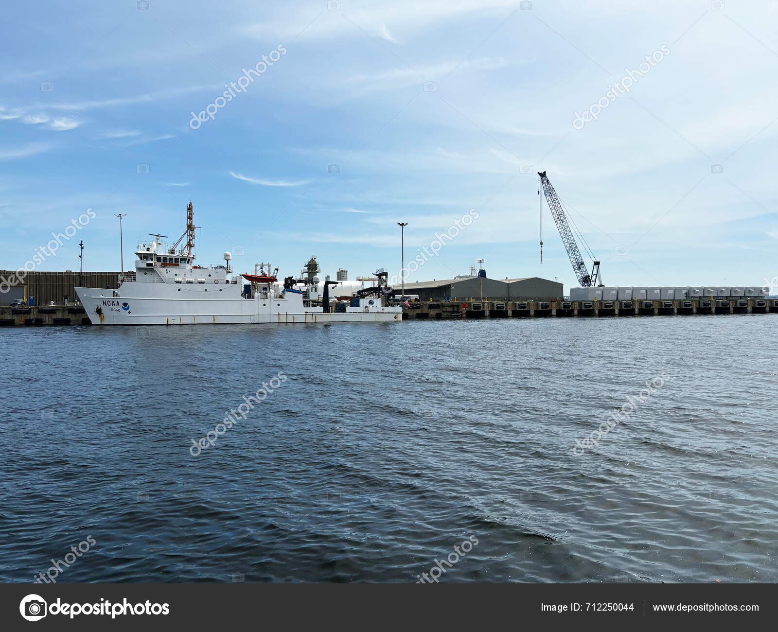 Buque Noaa Nancy Foster Visto Atracado Puerto Pensacola Florida ...
