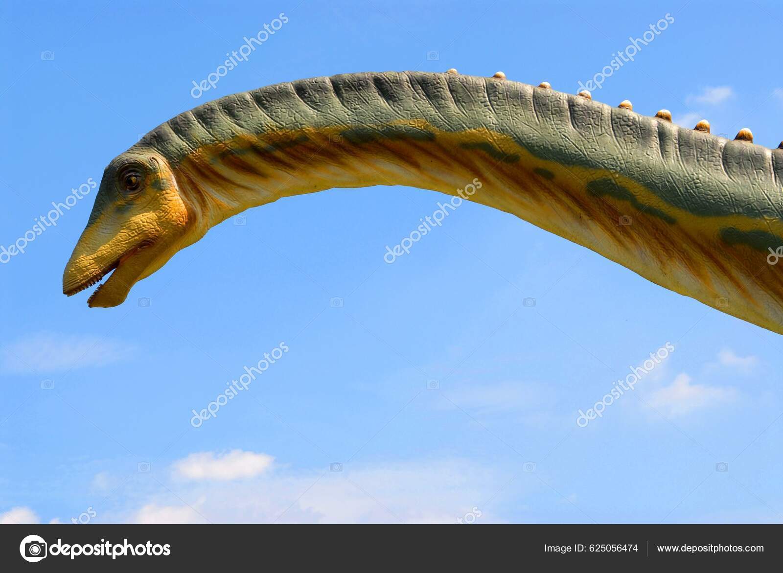 Dinosaur Diplodok Diplodocus Blue Sky Background — Stock Photo ...
