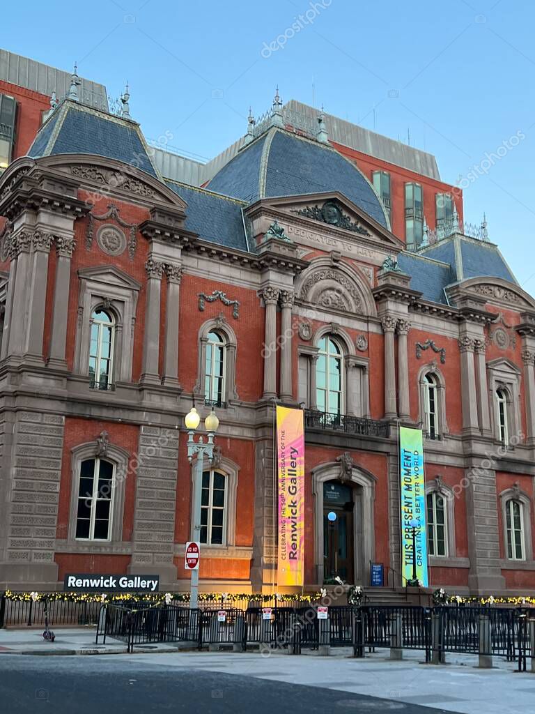 WASHINGTON DC - DIC 23: Renwick Gallery American Art Museum Smithsonian Institution en ...