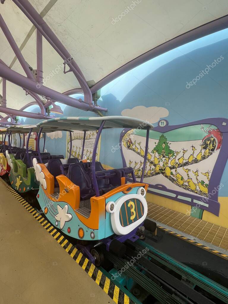 ORLANDO FL - DEC 30: The High in the Sky Seuss Trolley Train Ride at ...