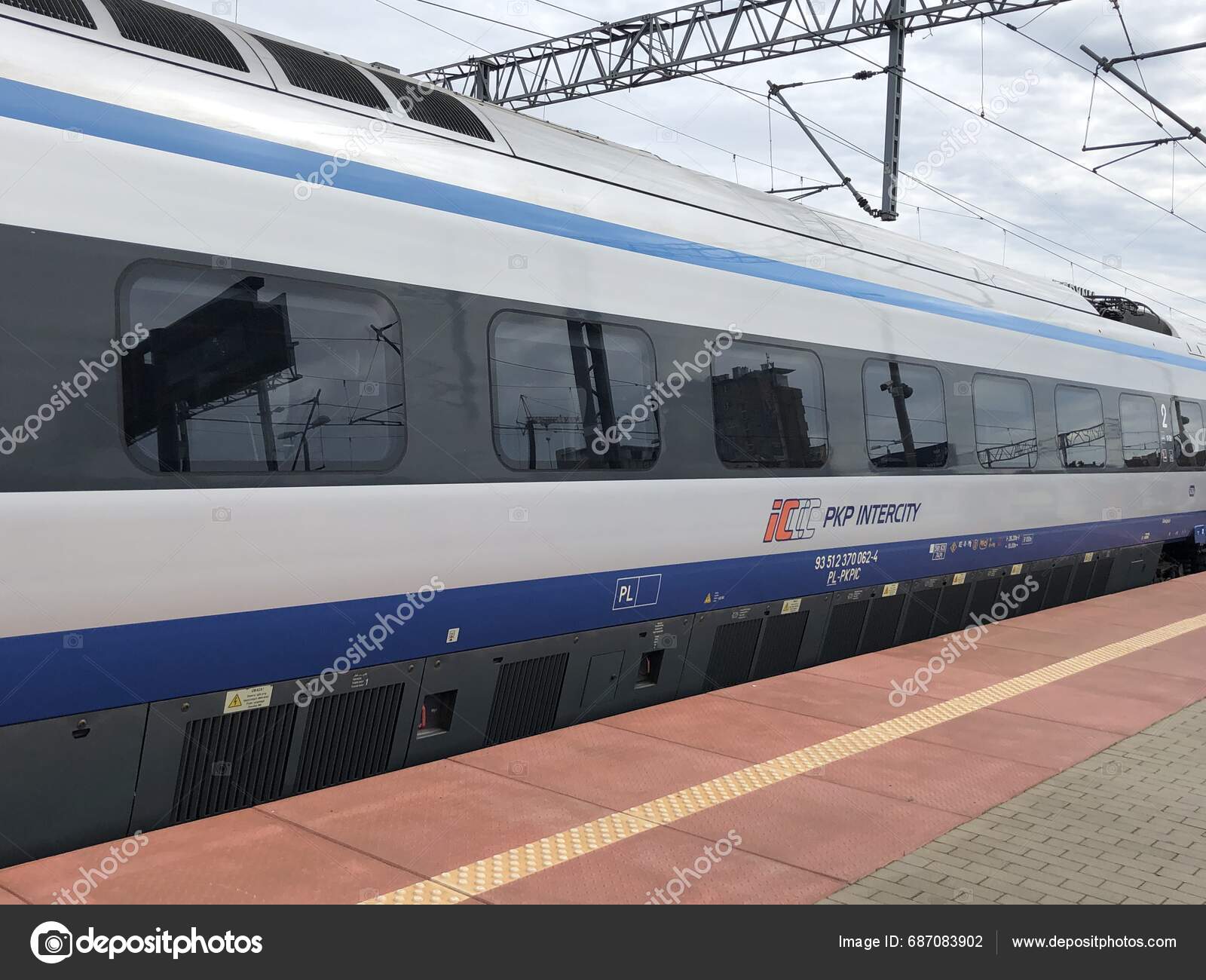 Gdynia Poland Aug Pkp Intercity Train Gdynia Glowna Train Station ...