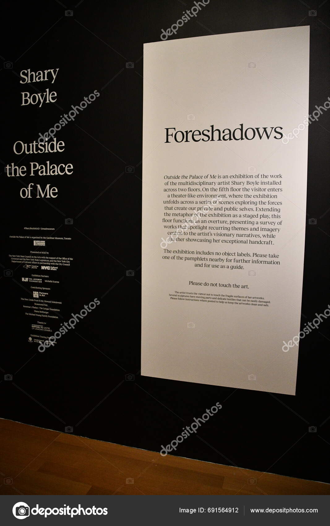 New York Oct Palace Shary Boyle Exhibit Museum Arts Design — Stock ...