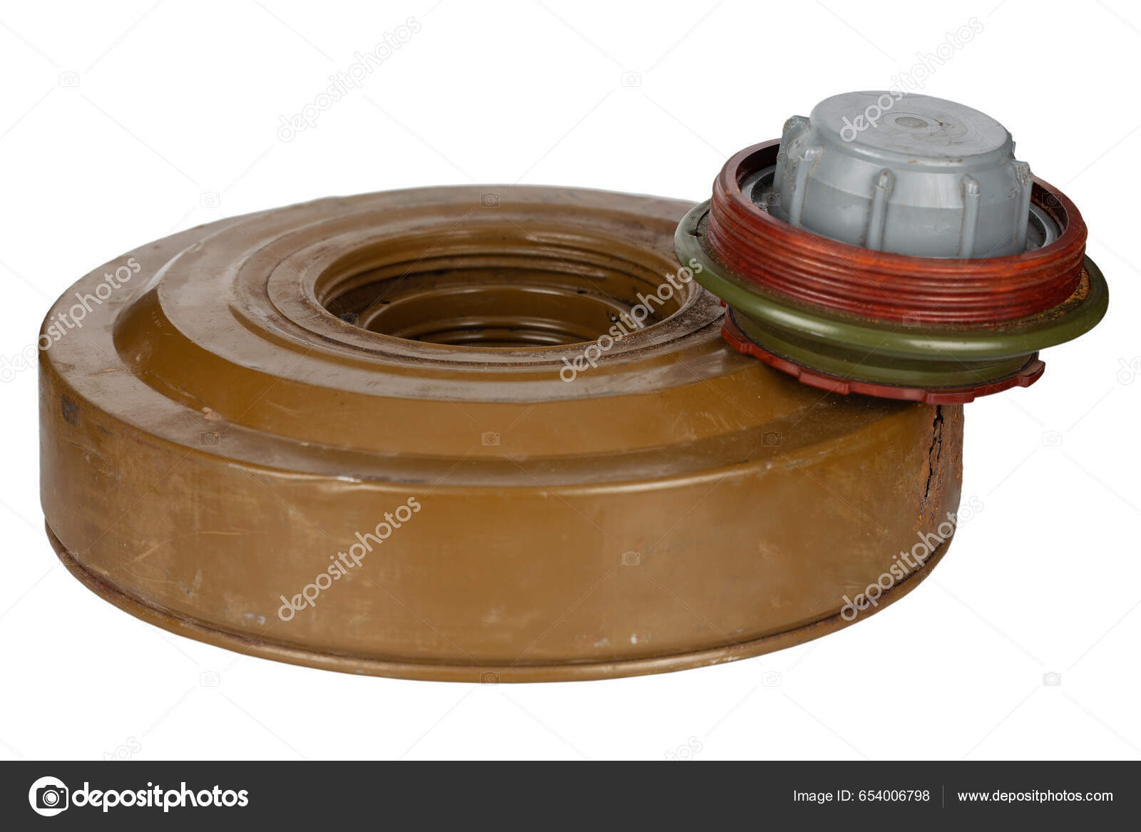 Soviet Tank Land Mine Isolated White Background Stock Photo by ©zim90 ...