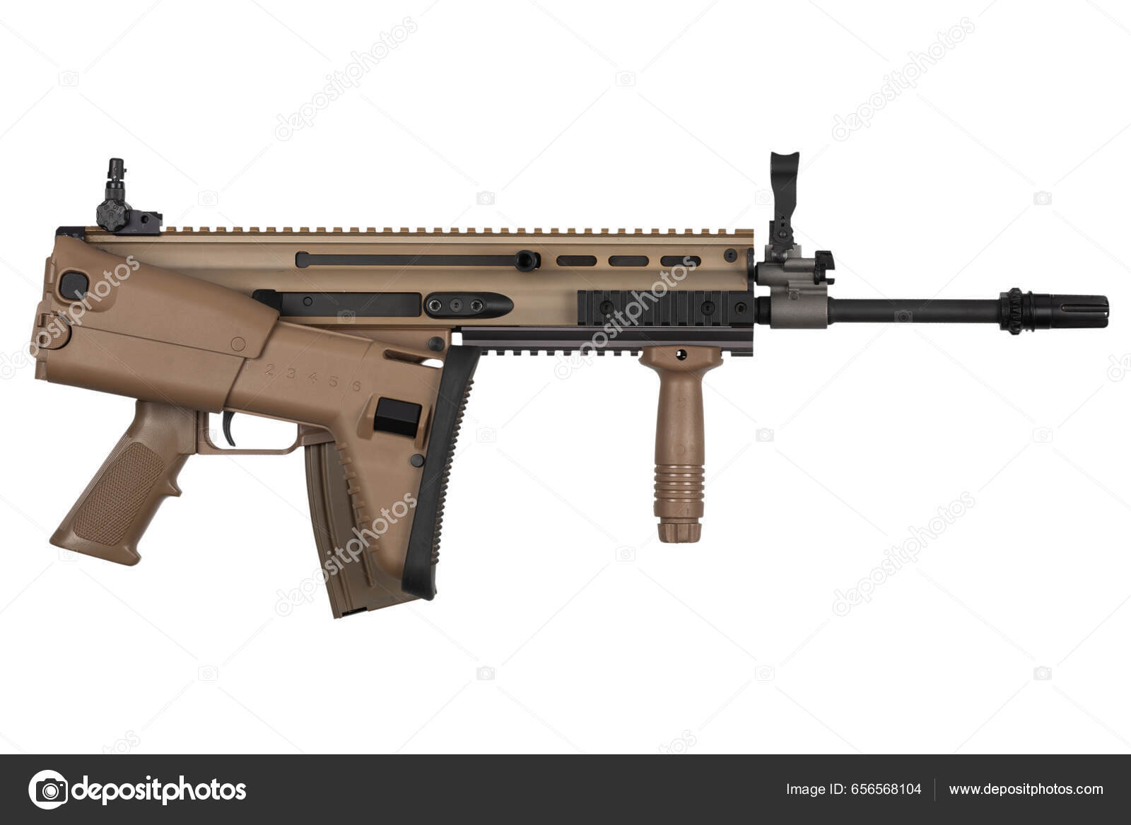 Futuristic Compact Assault Rifle
