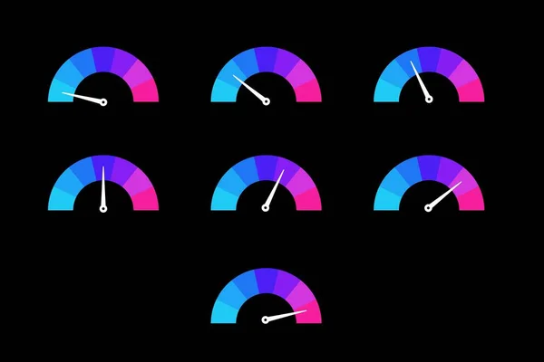 Stress Meter Stress Level Concept Your Project Isolated Vector ...