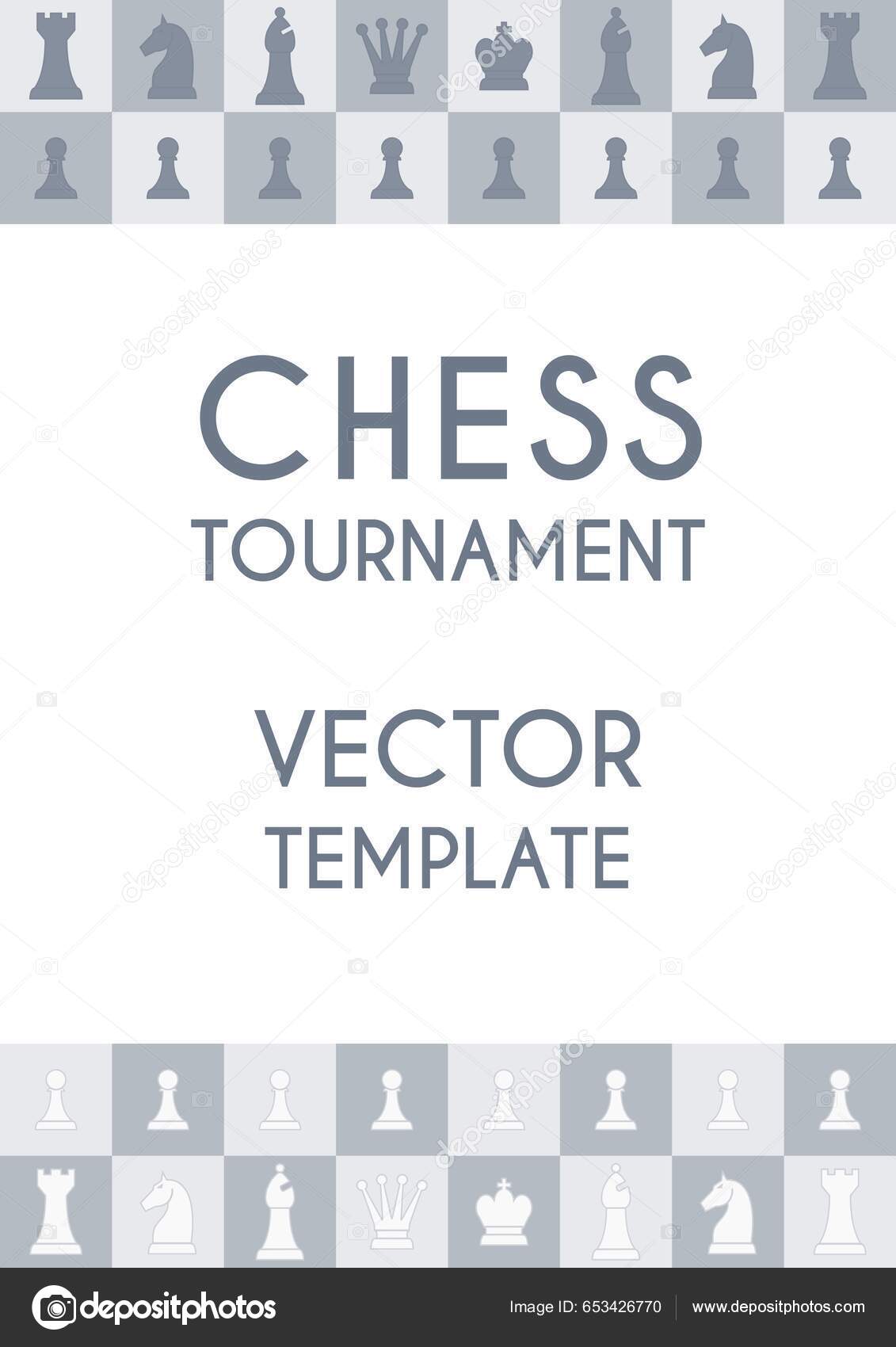 Chess Competition Poster Template Standard Paper Size Proportions Chess ...