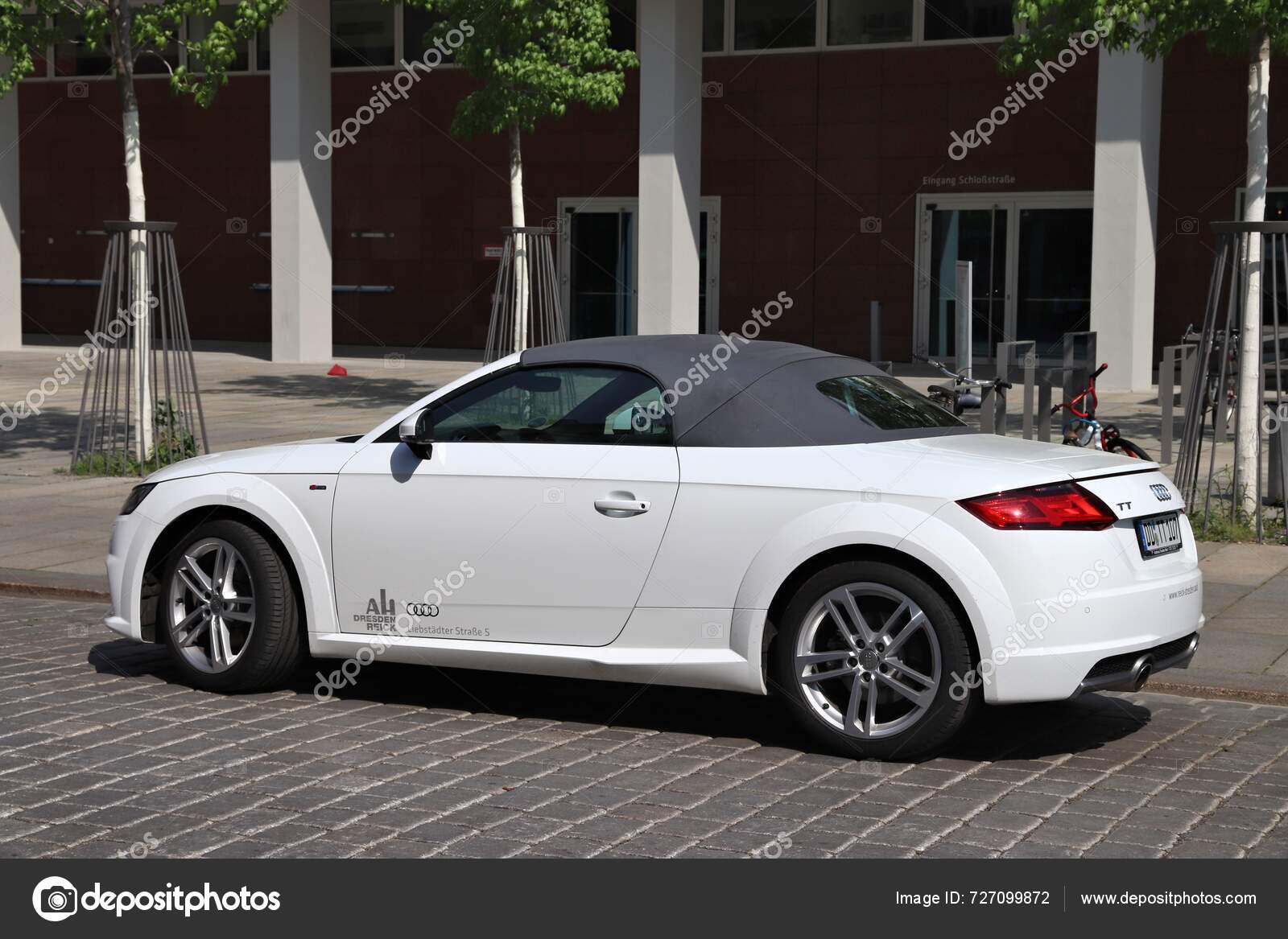 Dresden Germany May 2018 Audi Line High Performance Convertible Car ...
