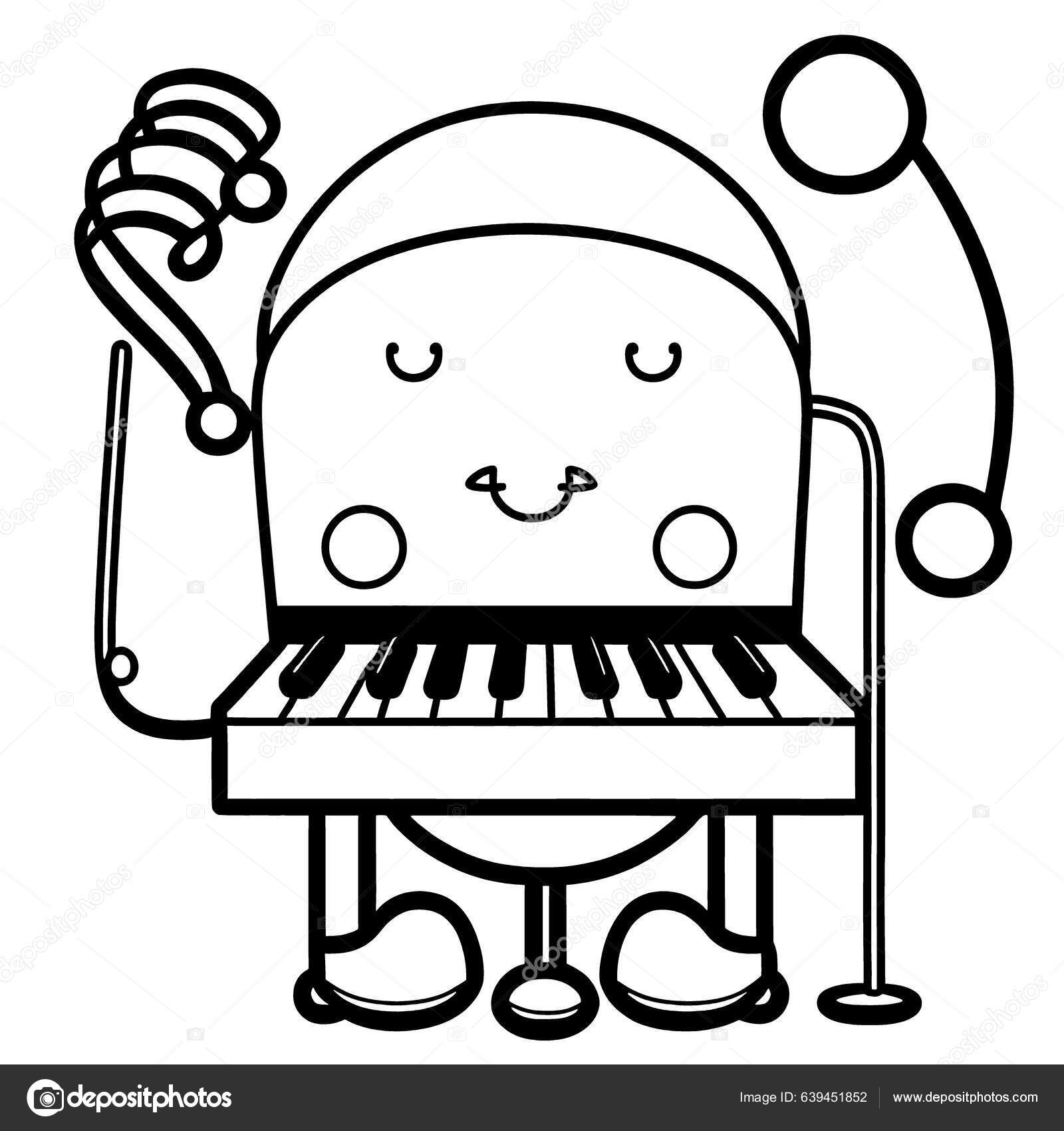 Pagina Colorat Alb Negru Pentru Copii Arta Linie Stil Desene Vectori de ...