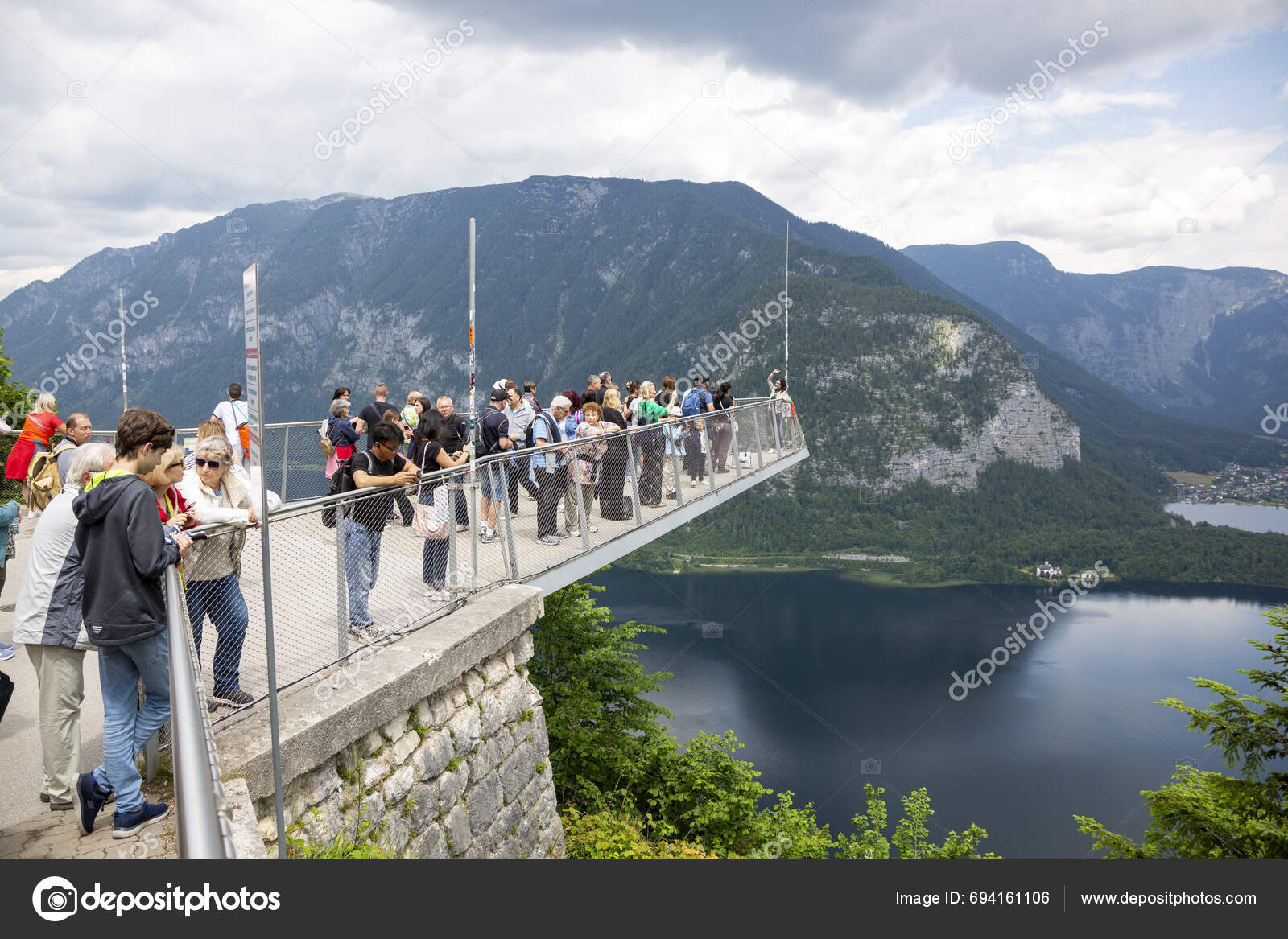 Hallstatt Austria June 2023 Hallstatt Skywalk Observation Deck ...