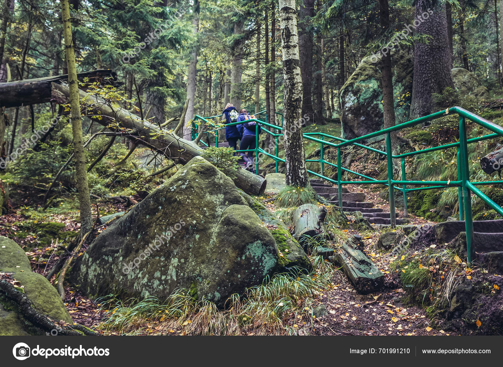 Szczeliniec Wielki Poland September 2017 Stairs Szczeliniec Wielki ...