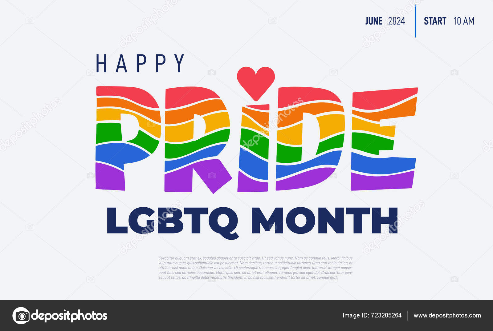 Lgbt骄傲月在2024年6月 女同性恋 男同性恋 双性恋 变性者和同性恋者的象征 Lgbt运动 Lgbtq社区 庆祝年度 矢志彩虹快乐自豪的 ...