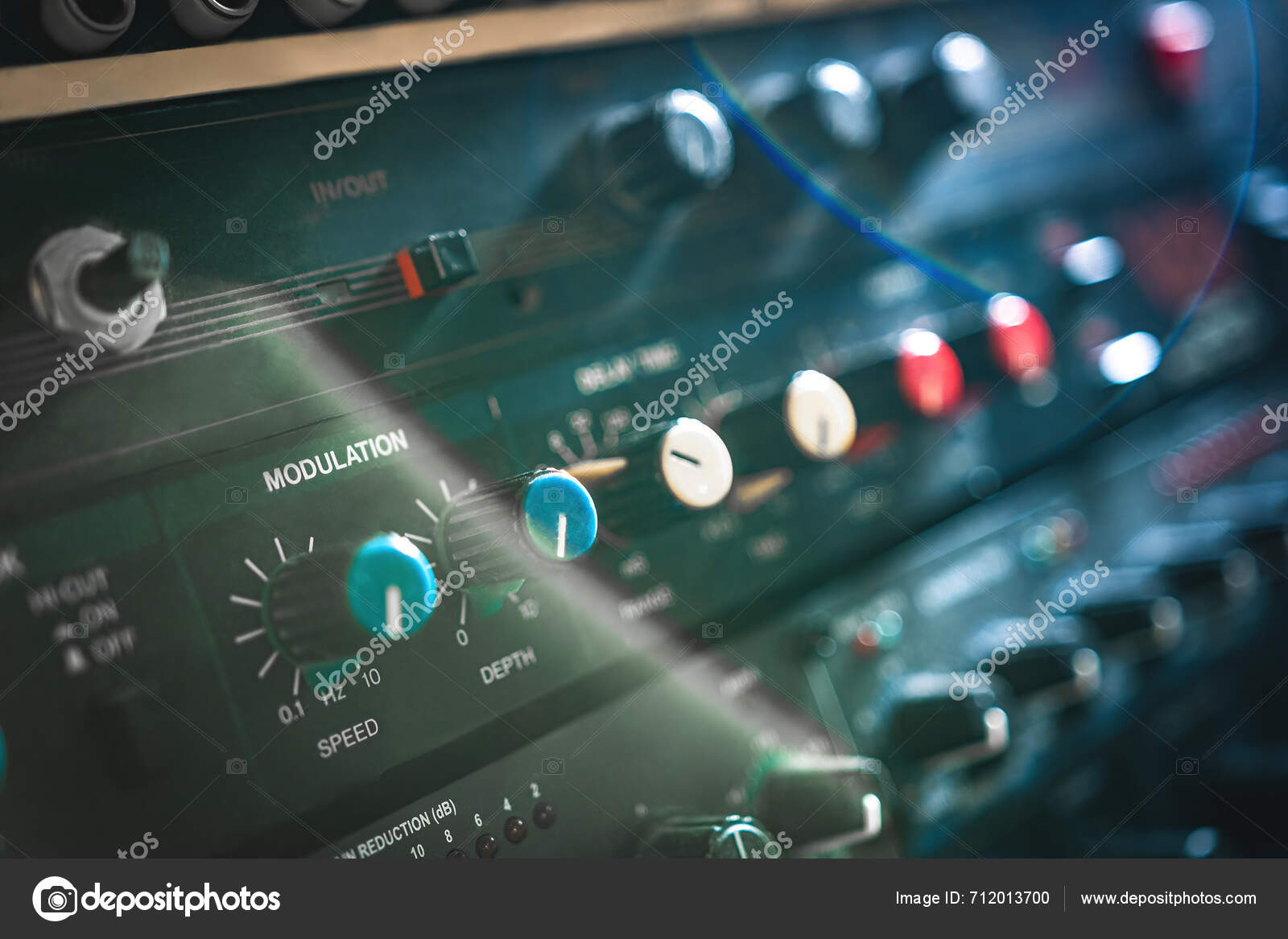 Music Mixer Panel Recording Studio Closeup Professional Musical ...