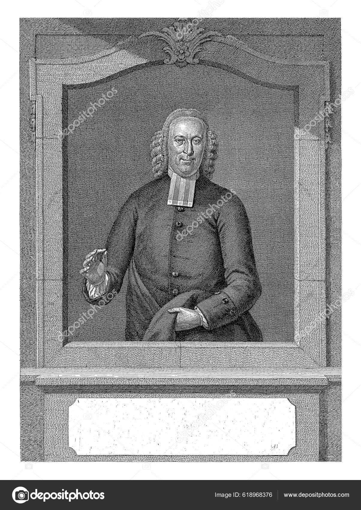 Aaron Grand Age Half Length Window Portrait Ledge His Name — Stock ...