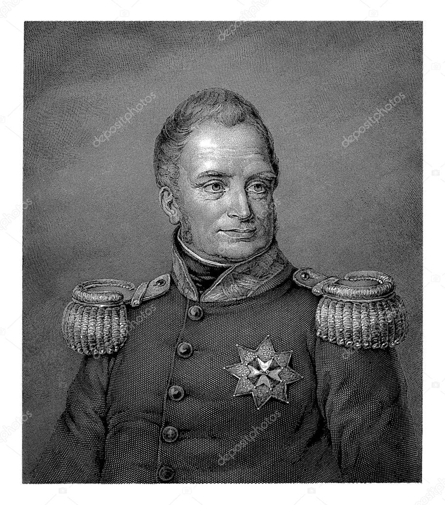 Retrato de Guillermo I Federico, rey de los Países Bajos, Johannes ...