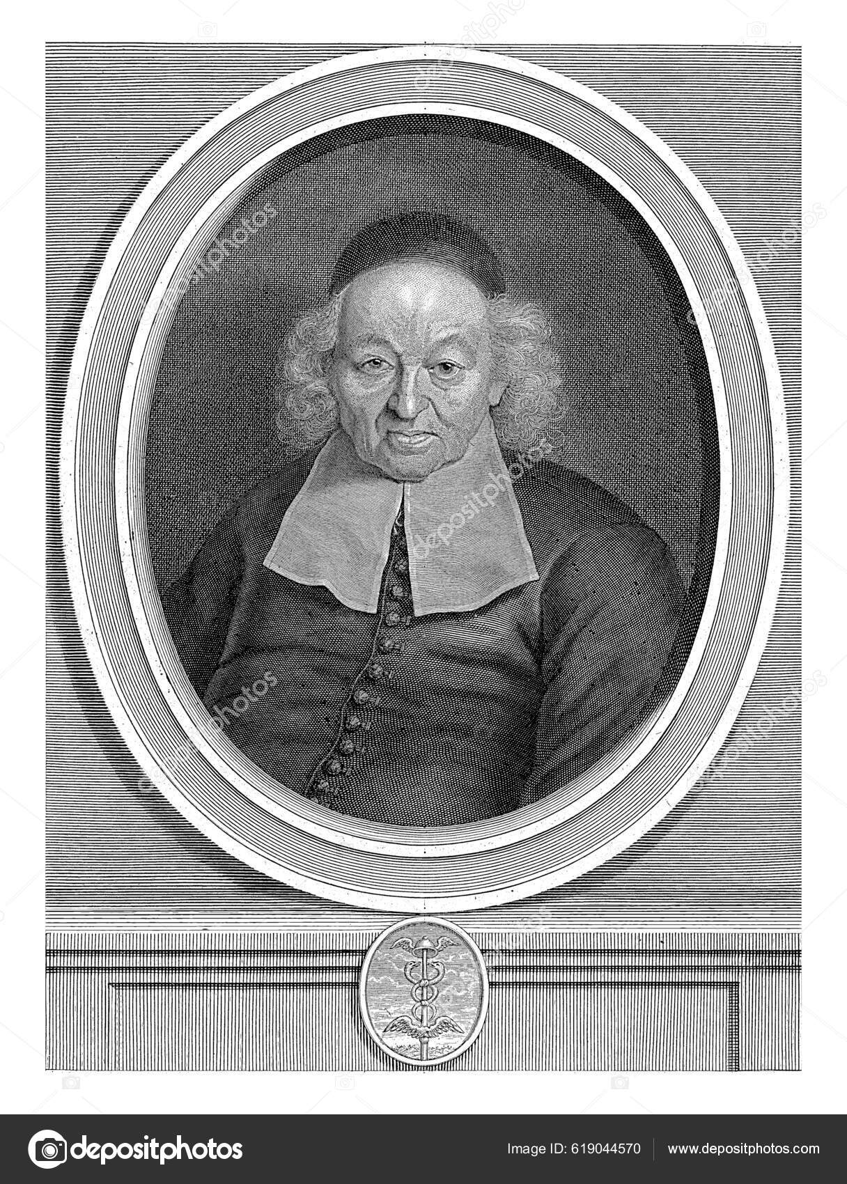 Retrato Del Astrónomo Matemático Bibliotecario Sacerdote Francés Ismael ...