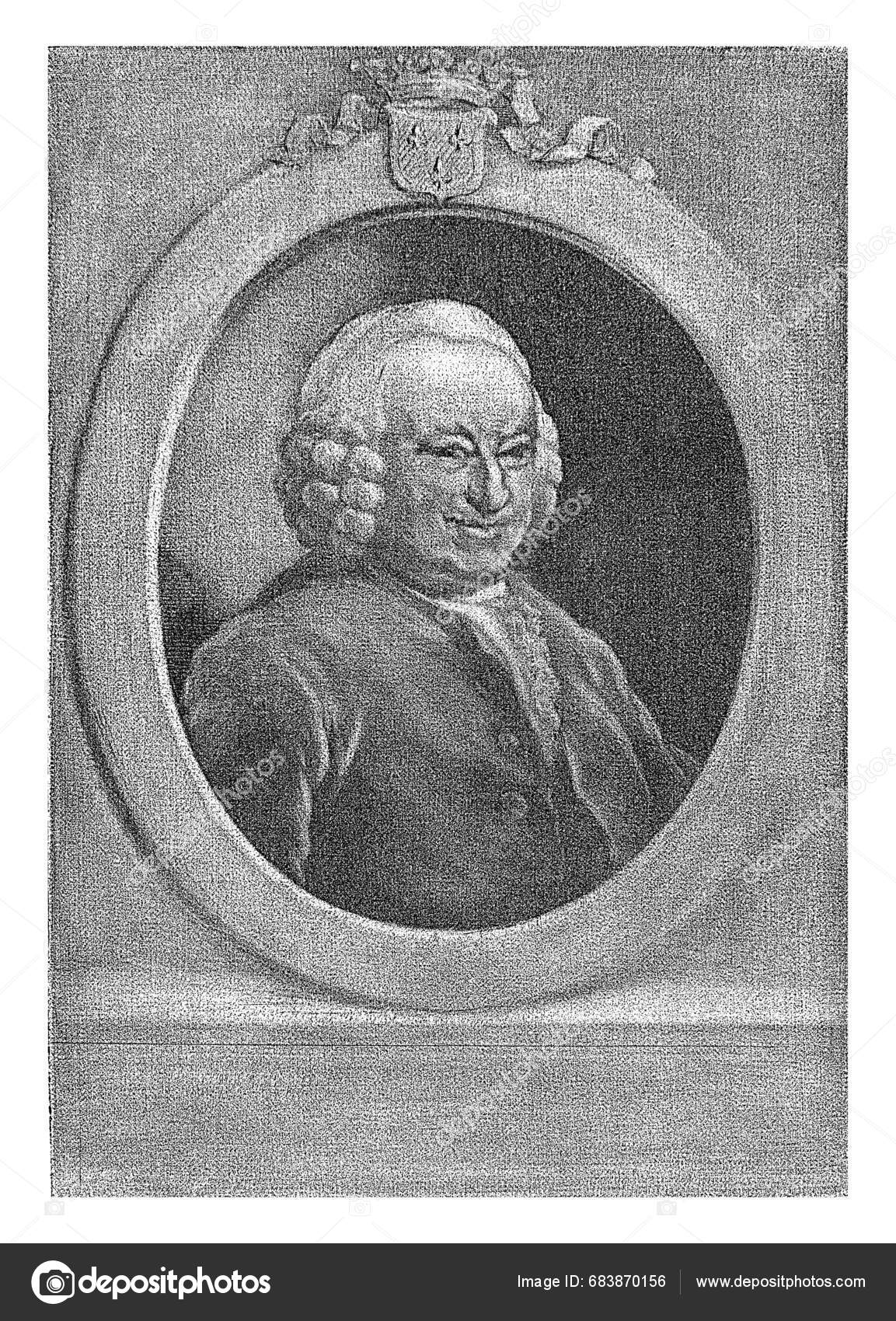 Portrait Johan Hudde Dedel Aert Schouman 1778 Johan Hudde Dedel — Stock ...