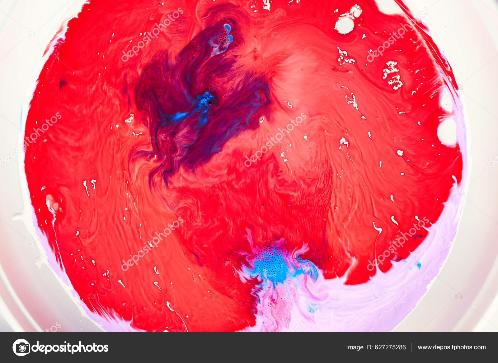 Photo Marble Texture Acrylic Paint Swirl Pattern Creative Background ...