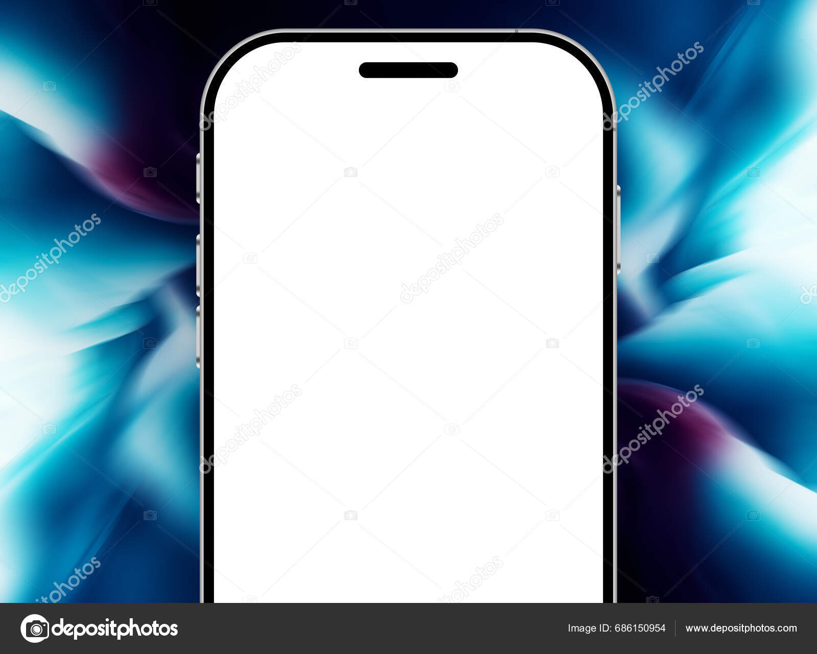 Abstract Background Empty Screen Mobile Phone — Stock Photo © Nik ...