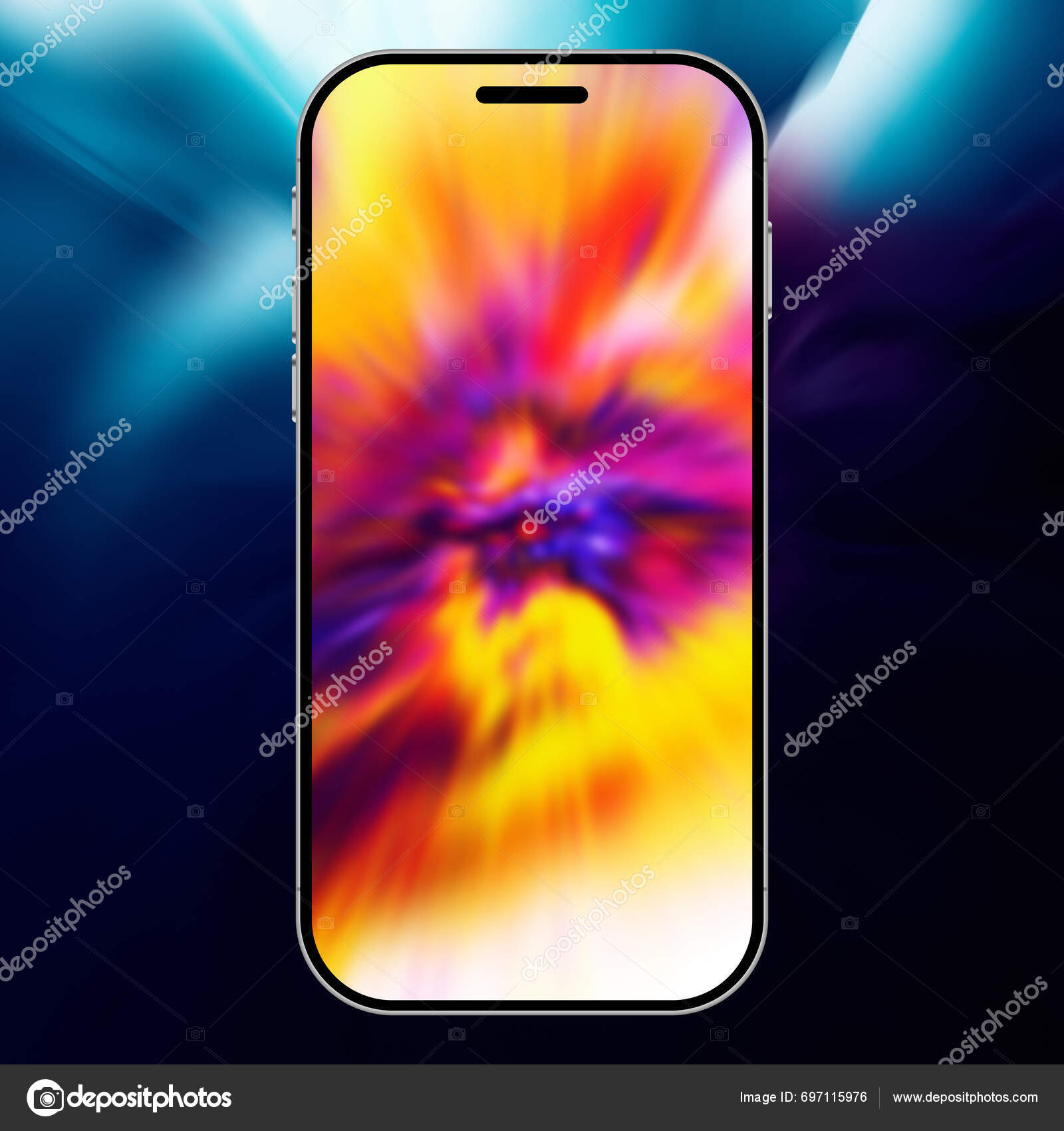 Mobile Phone Abstract Futuristic Background — Stock Photo © Nik ...