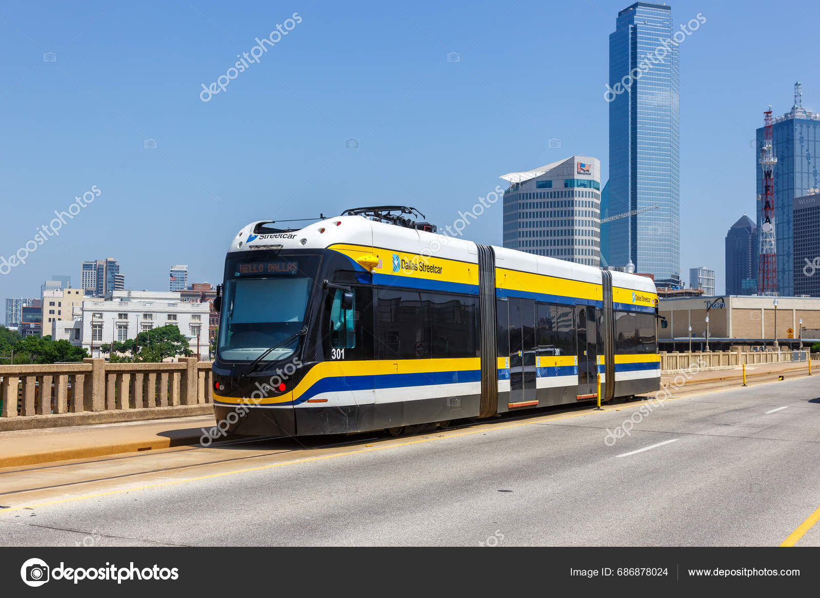 Dallas United States May 2023 Dallas Streetcar Tram Public Transport ...