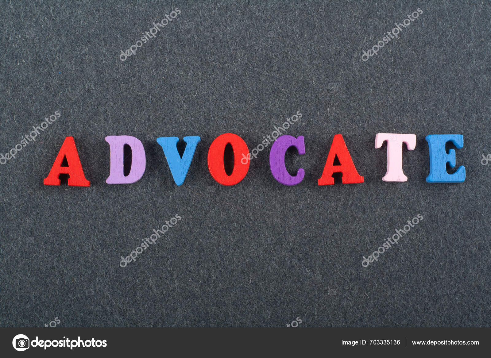 Word Black Board Background Composed Colorful Abc Alphabet Block Wooden ...