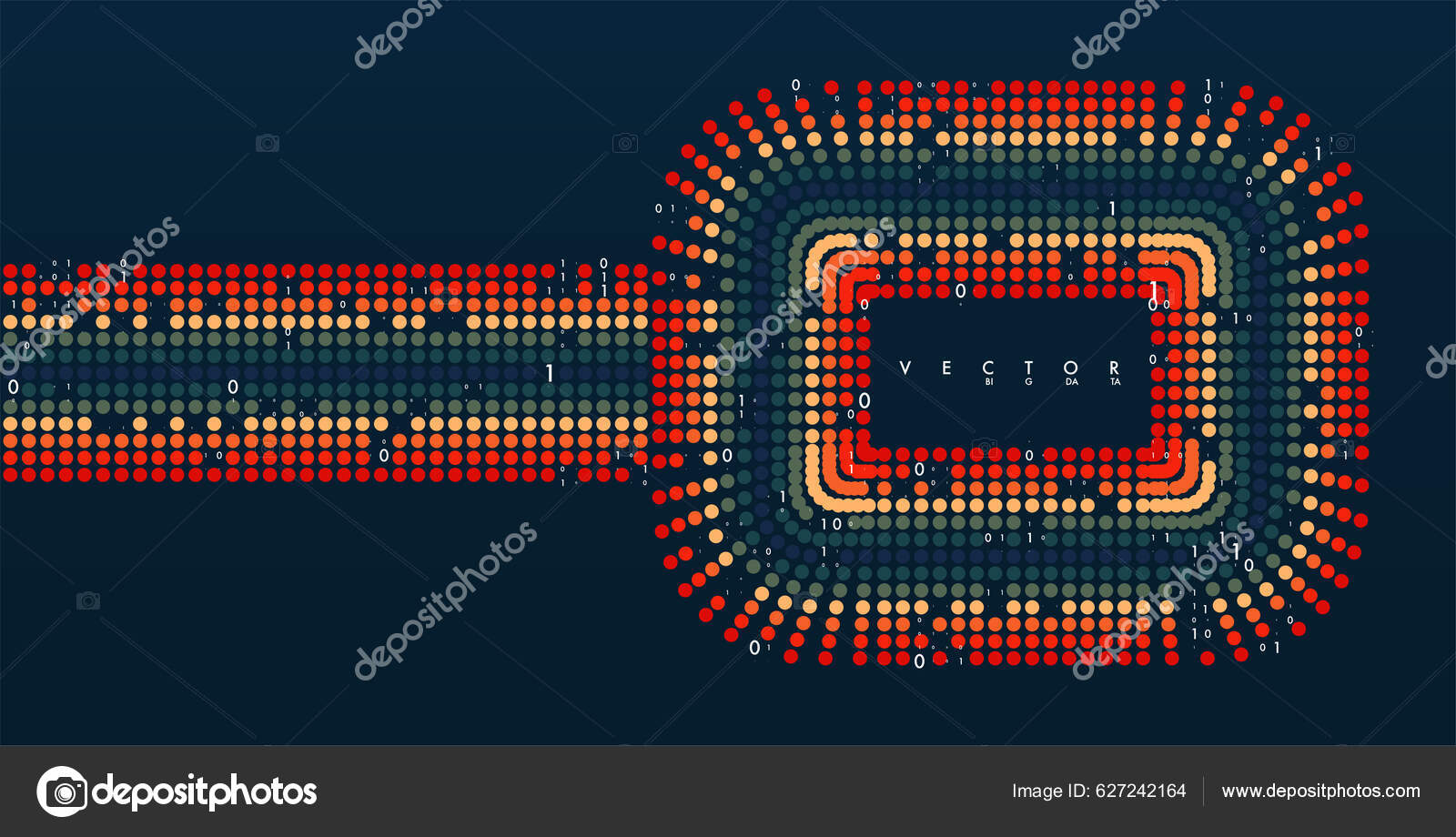 Abstract Infographics Visualization Big Data Code Representation ...