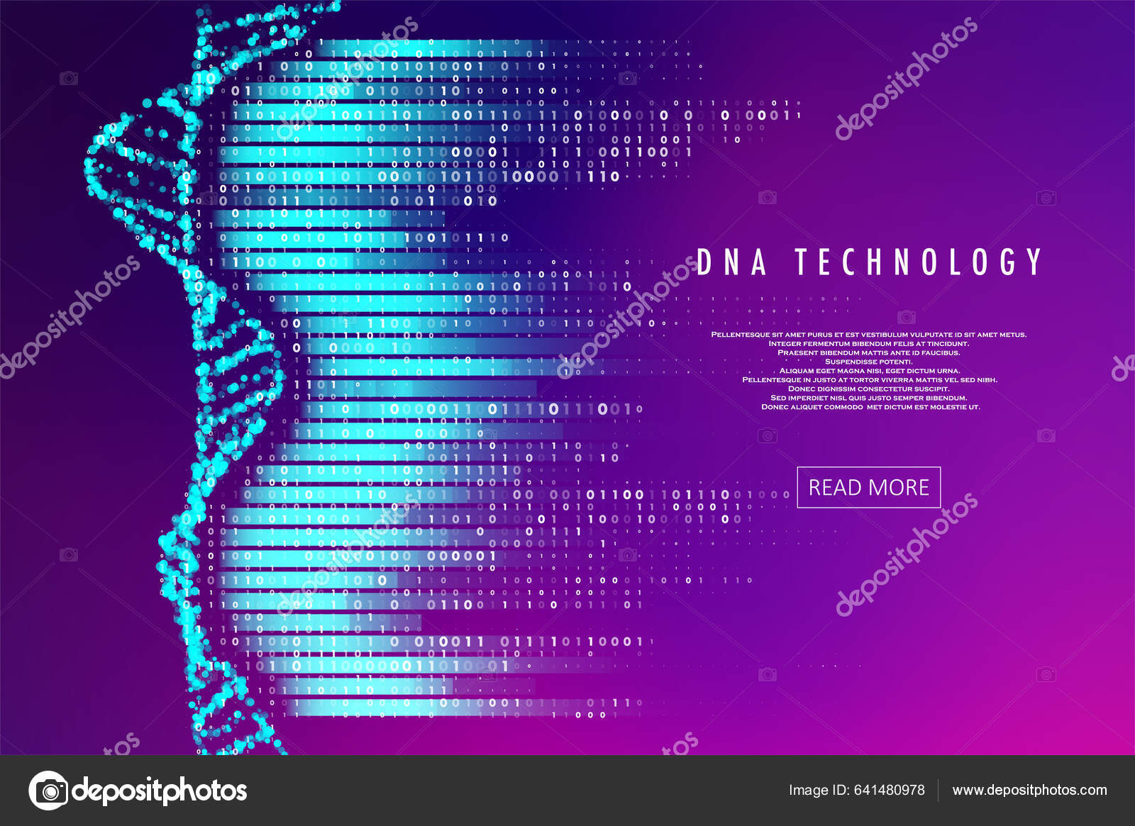 Big Genomic Data Visualization Dna Test Genom Map Graphic Concept Stock ...