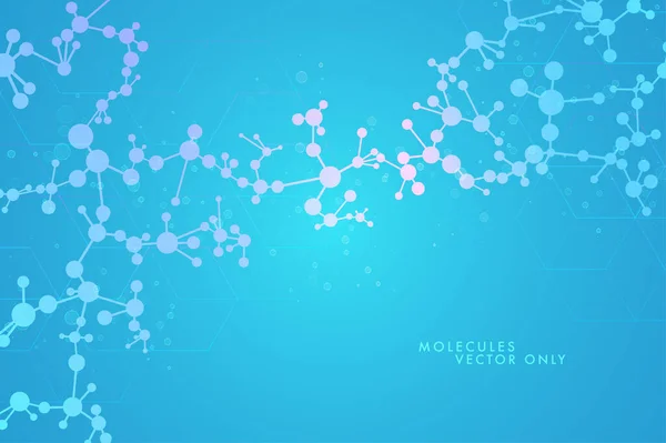 Abstract molecules design. Molecular structure illustration. Graphic ...
