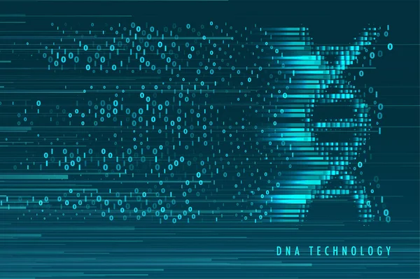 Big Genomic Data Visualization Dna Test Genom Map Graphic Concept Stock ...