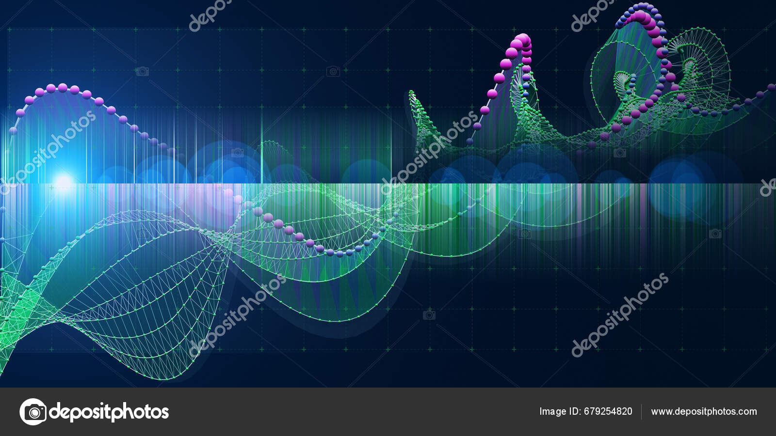 Abstract Background Twisting Wireframe Grid Blurred Lines Technology Concept Data — Stock Photo ...