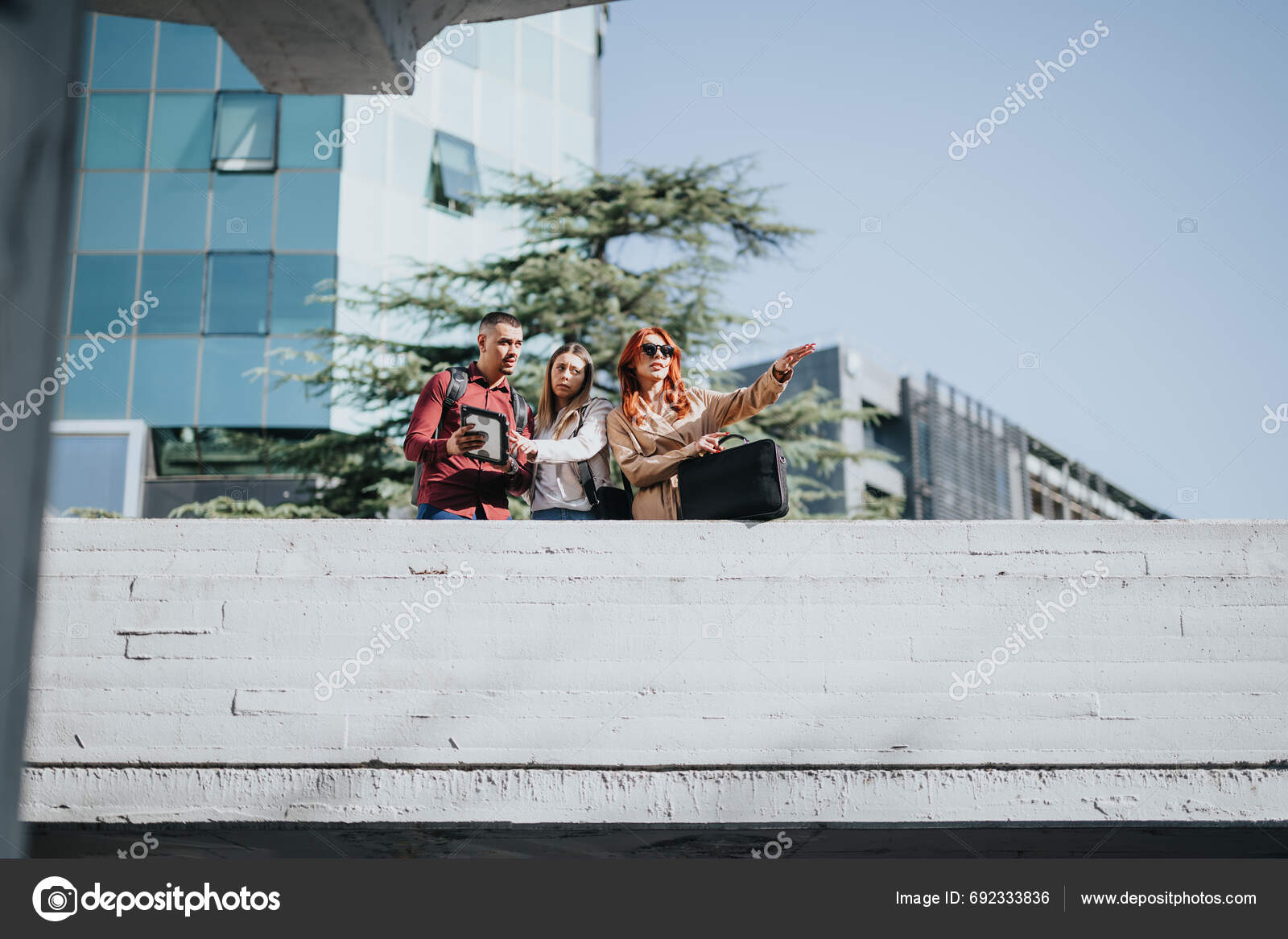 Collaborative Brainstorming Session Successful Business Expansion Urban ...