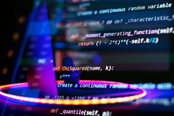 SEO optimization. Modern tech. PHP syntax highlighted. Writing ...