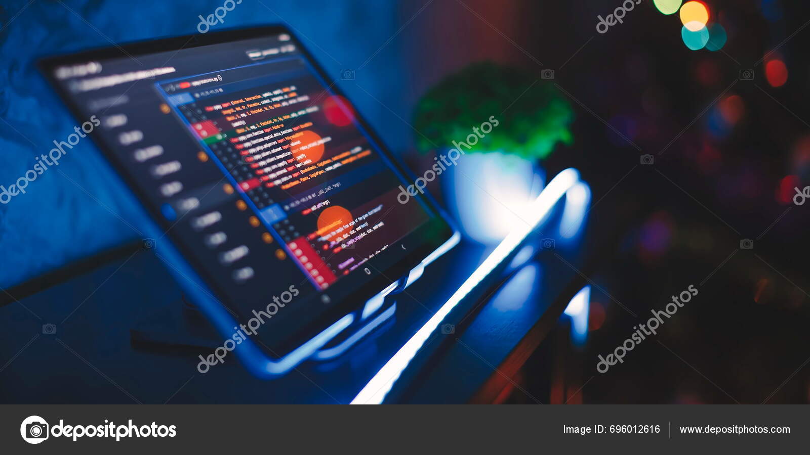 Digital Technology Industry Concept Development Programming Coding ...