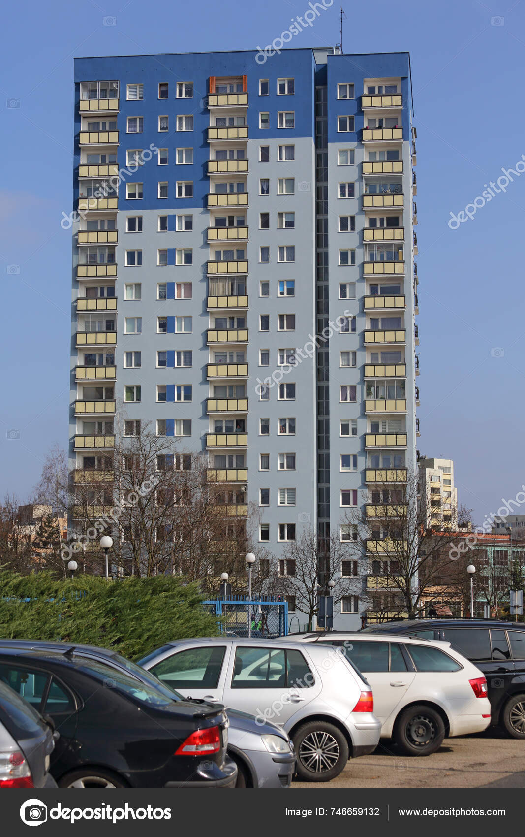 Warsaw Poland March 2024 Multi Dwelling Building Goclaw Subdivision ...