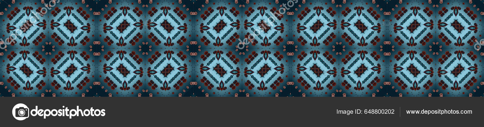 Seamless Abstract Art Wide Pattern Frame Seamless Element Wide Art ...