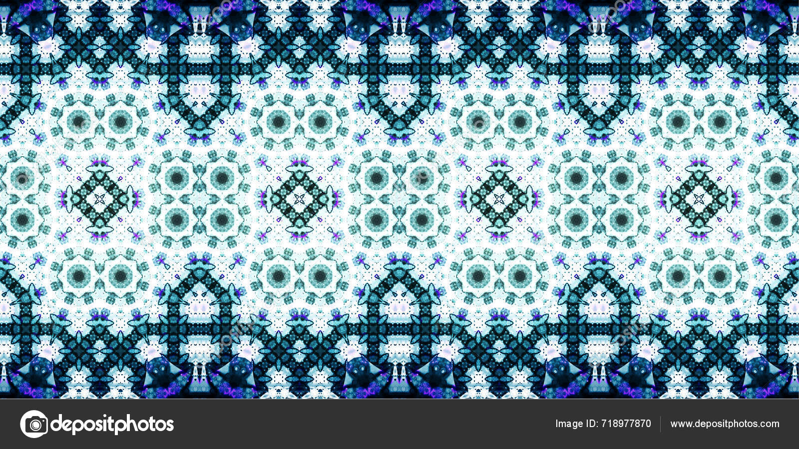 Seamless Wide Patterns Art Texture Symmetrical — Stock Photo ...