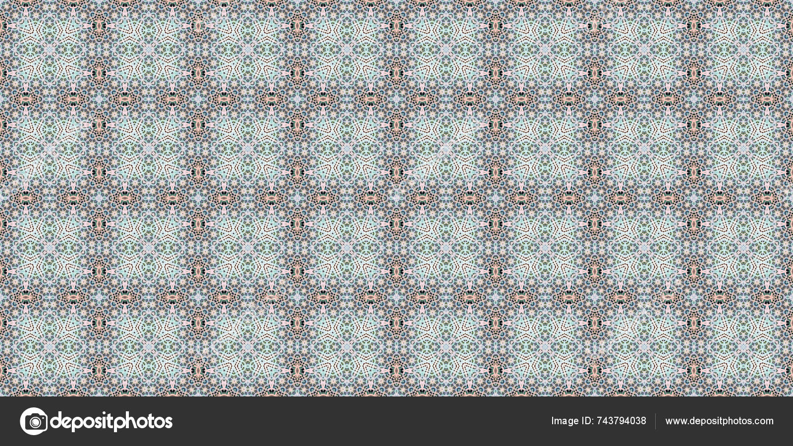 Seamless Carpet Pattern Kaleidoscope Art Texture — Stock Photo ...