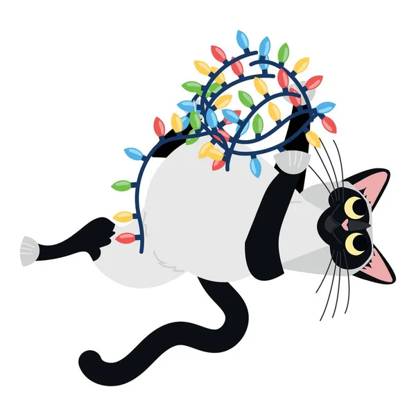 Christmas cat cartoon Stock Photos, Royalty Free Christmas cat cartoon ...