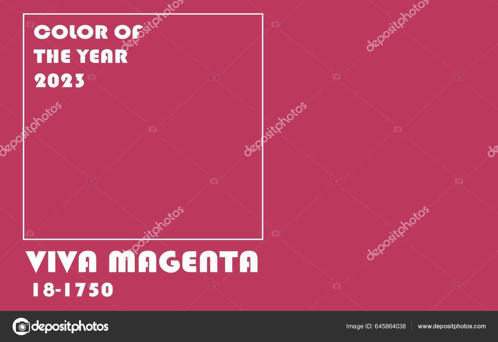 Banner Text Viva Magenta Color 2023 Year Stock Vector by ©serezniy ...