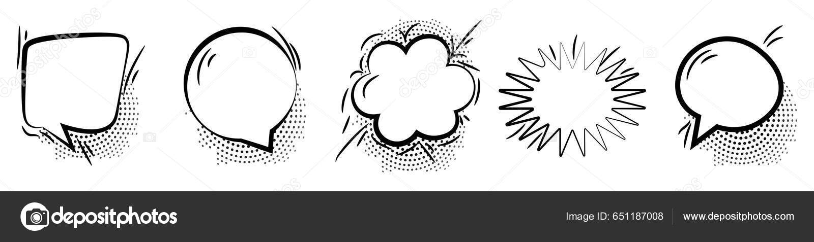 Set Different Chat Boxes White Background Stock Vector by ©serezniy ...