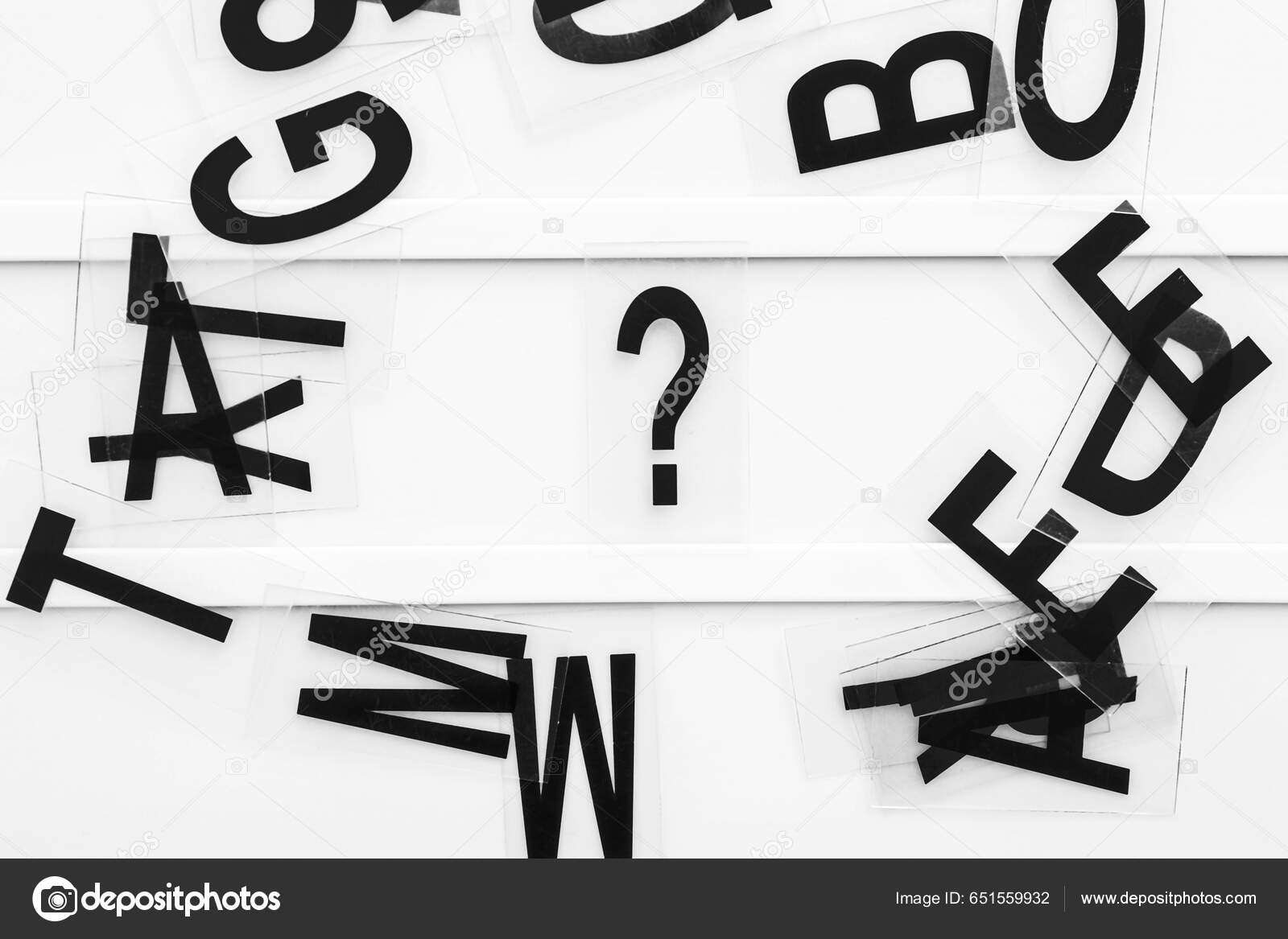 Question Mark Letters White Board Closeup — Stock Photo © serezniy ...