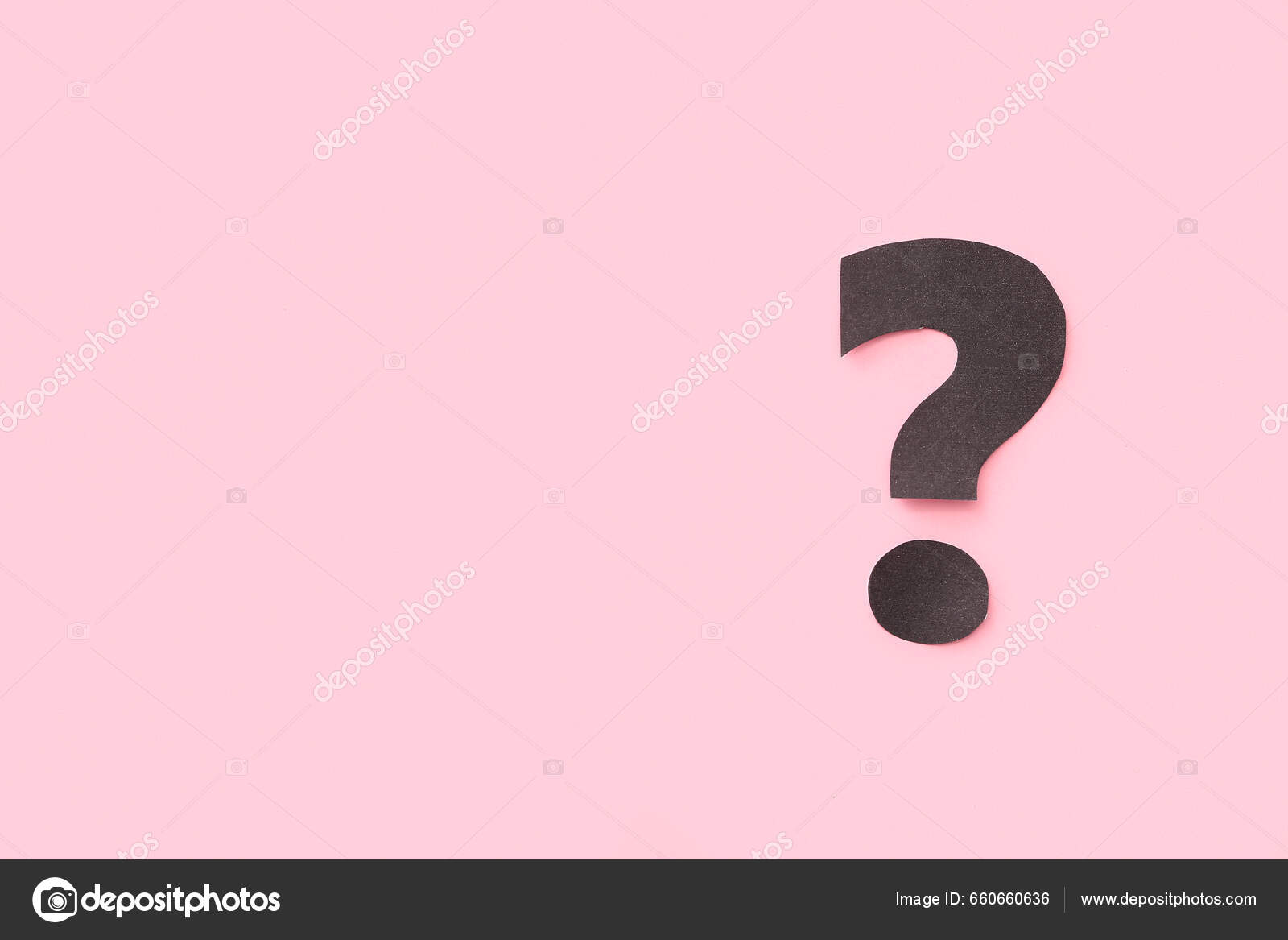 Paper Question Mark Pink Background — Stock Photo © serezniy #660660636