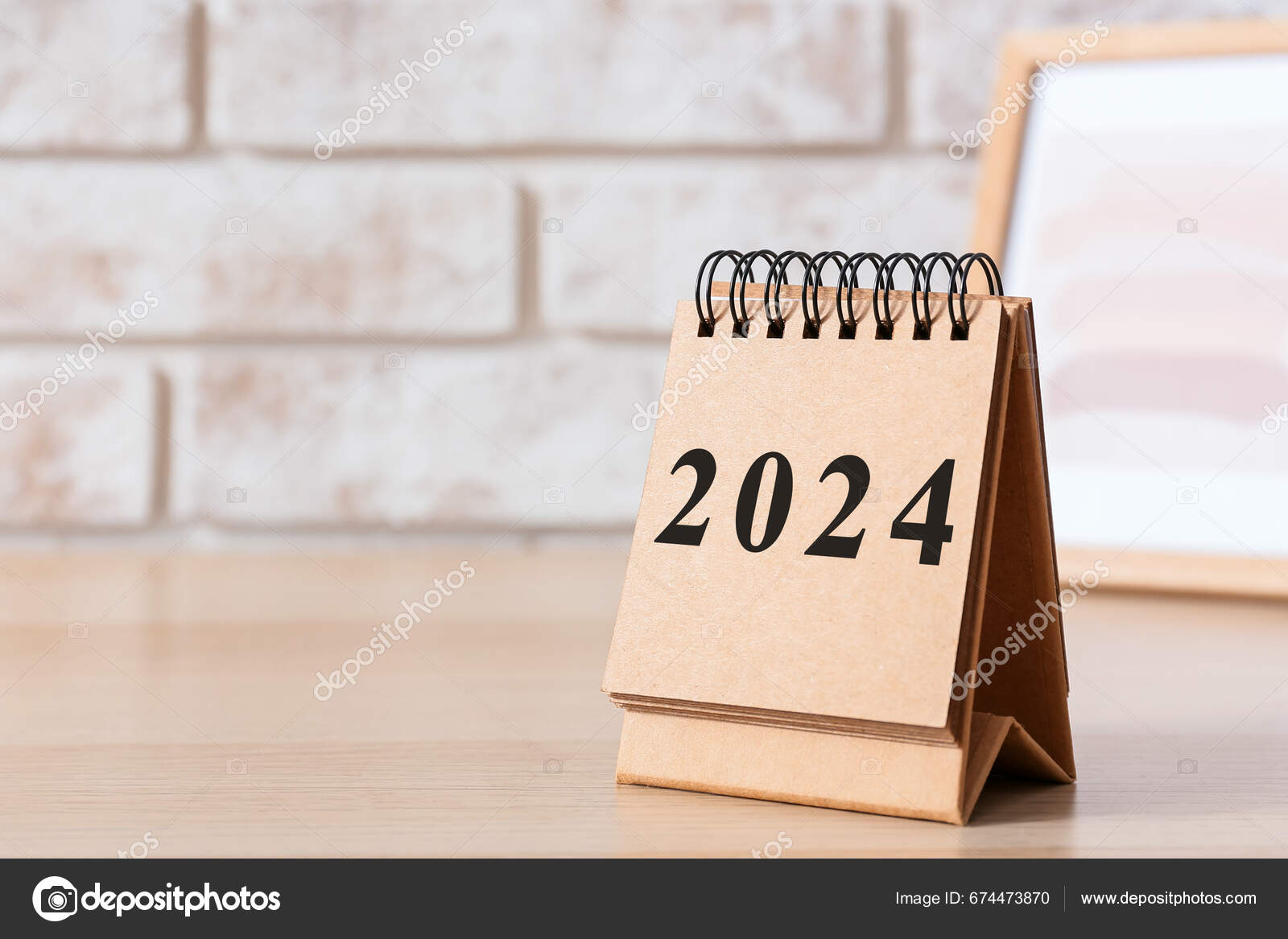 Calendar Figure 2024 Table Banner Design — Stock Photo © serezniy ...
