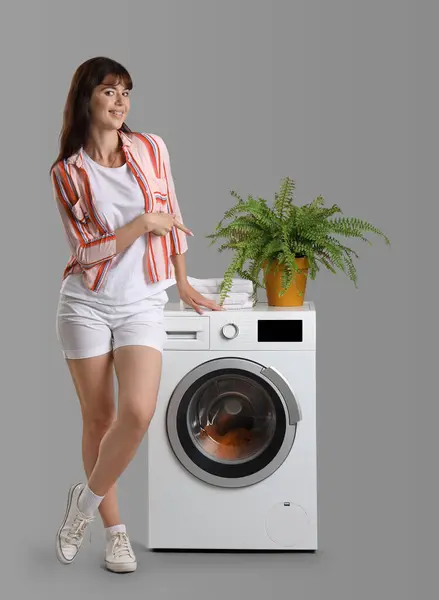 Sexy woman washing machine Stock Photos, Royalty Free Sexy woman ...