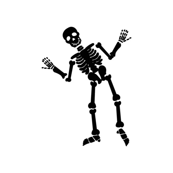 Dancing Skeleton White Background Stock Vector by ©serezniy 679644074