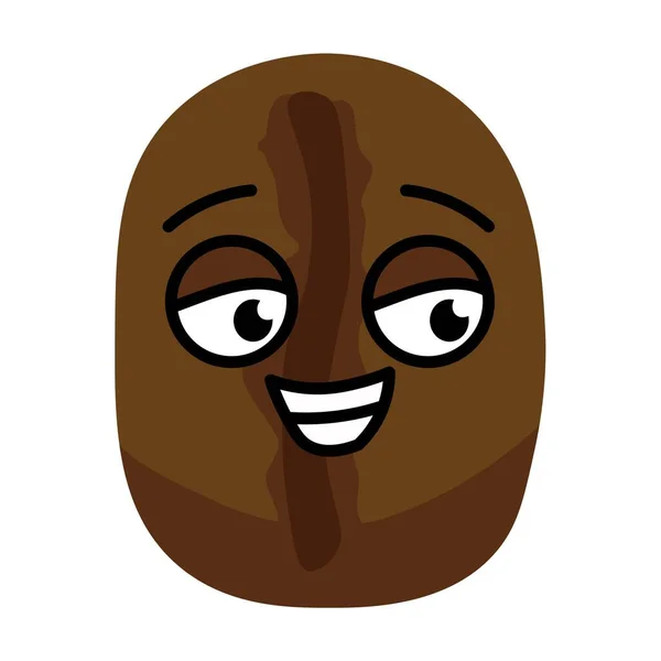 Set Emotional Coffee Beans White Background Stock Vector by ©serezniy ...